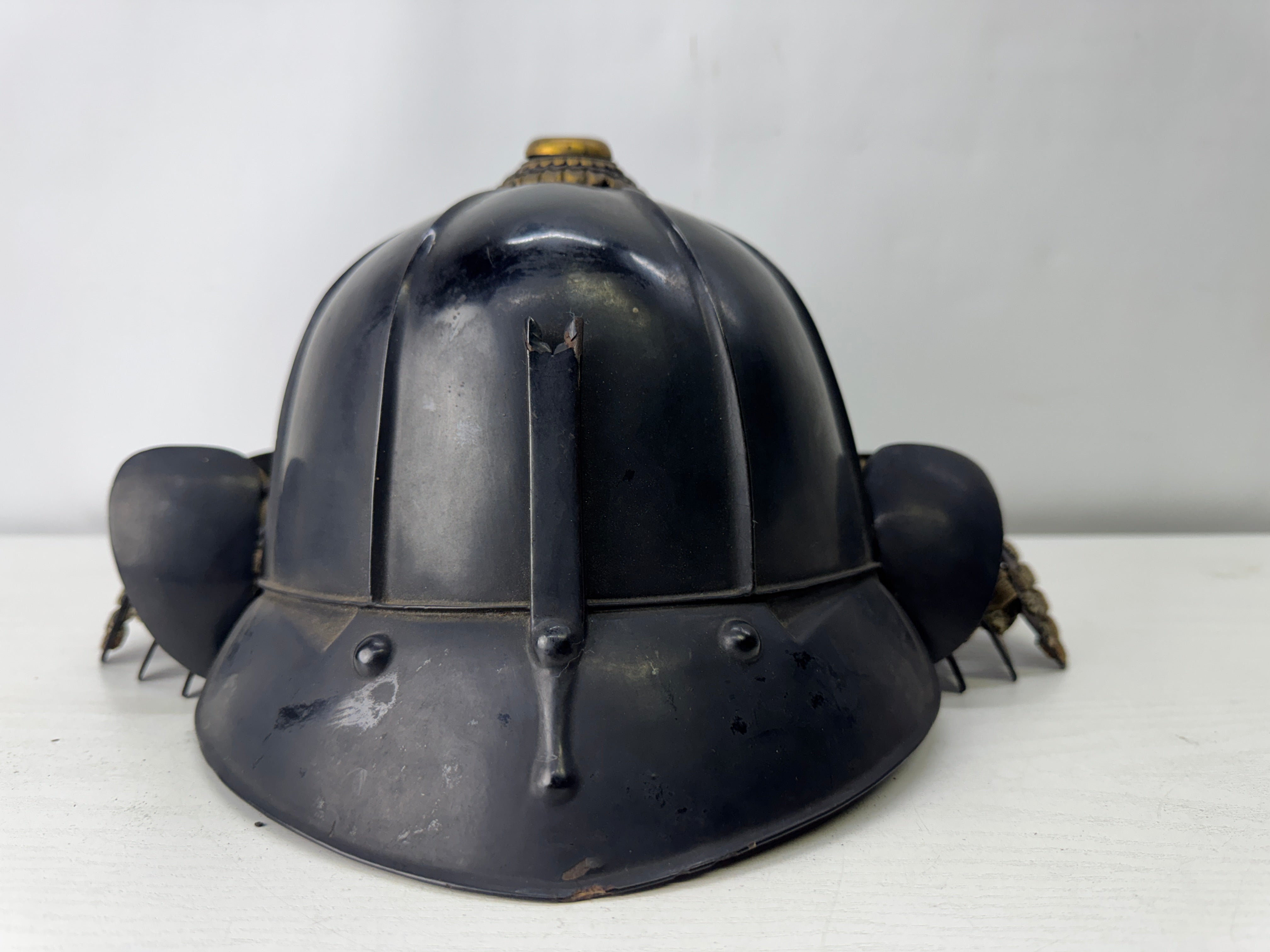 Y10026 KABUTO Iron 8 seam Helmet Yoroi Samurai bushi Japan antique arm ...