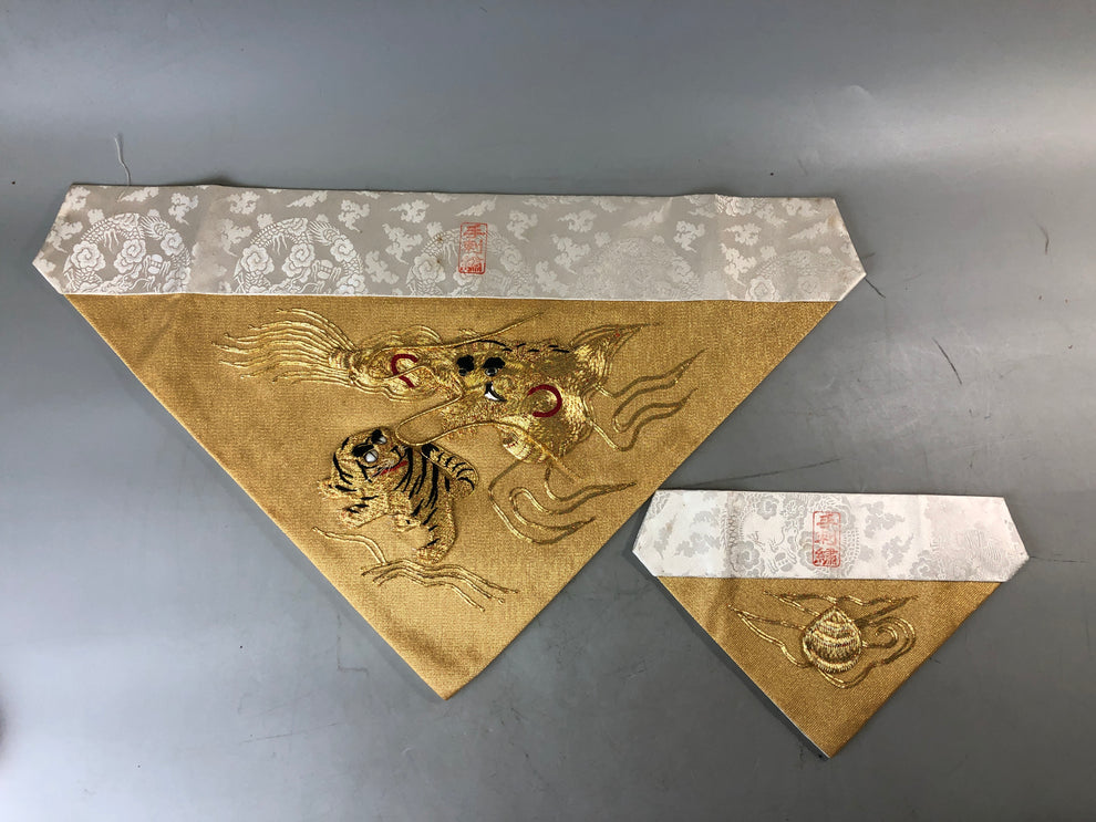 Y7683 Buddhist Altar Equipment Uchishiki dragon tiger jewel Japan anti ...