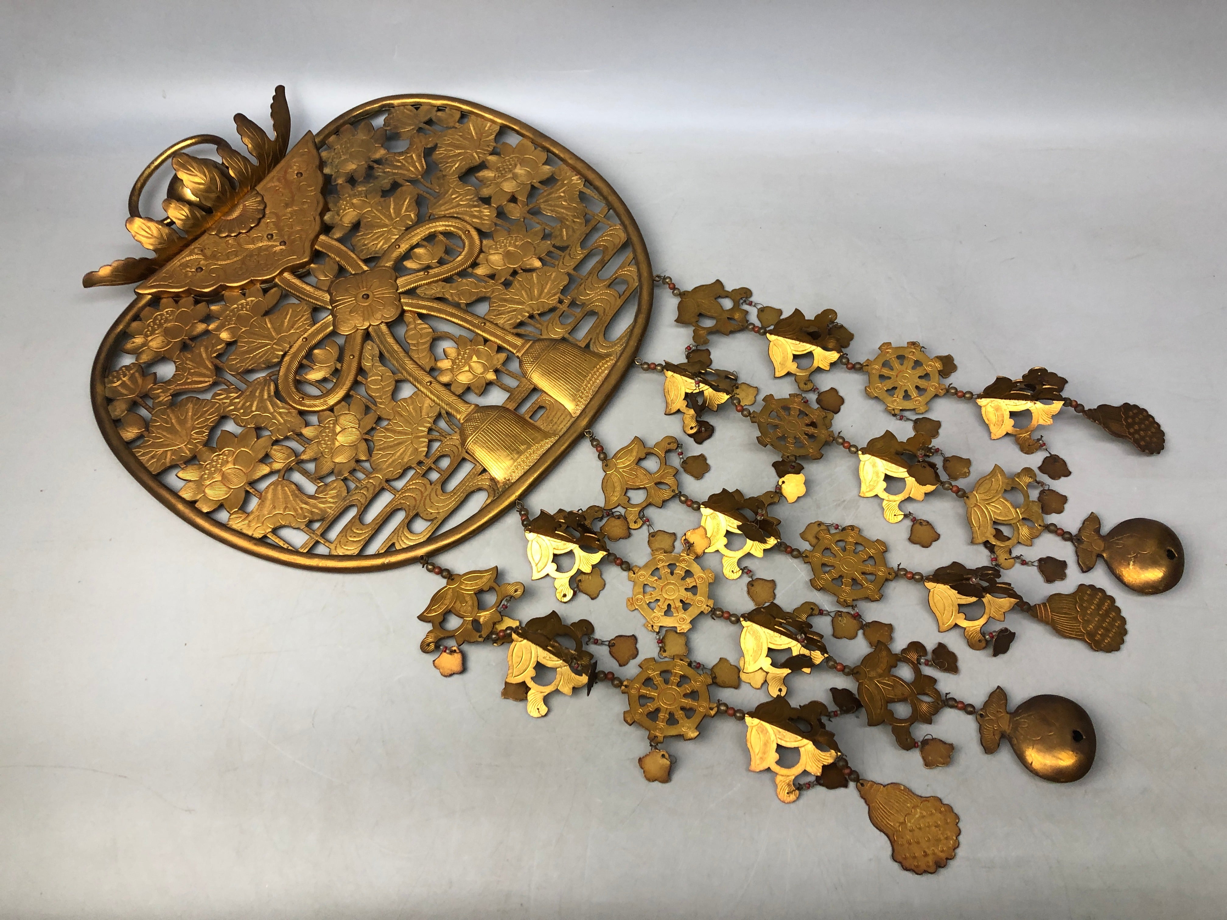 Y8196 Buddhist Altar Equipment Copper Keman decoration Japan Buddhist ...