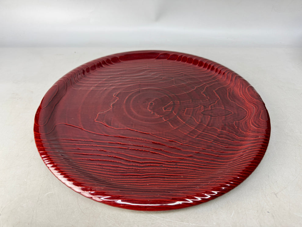 Y8577 TRAY Wajima lacquer cedar wood banquet OBON OZEN signed box Japa ...