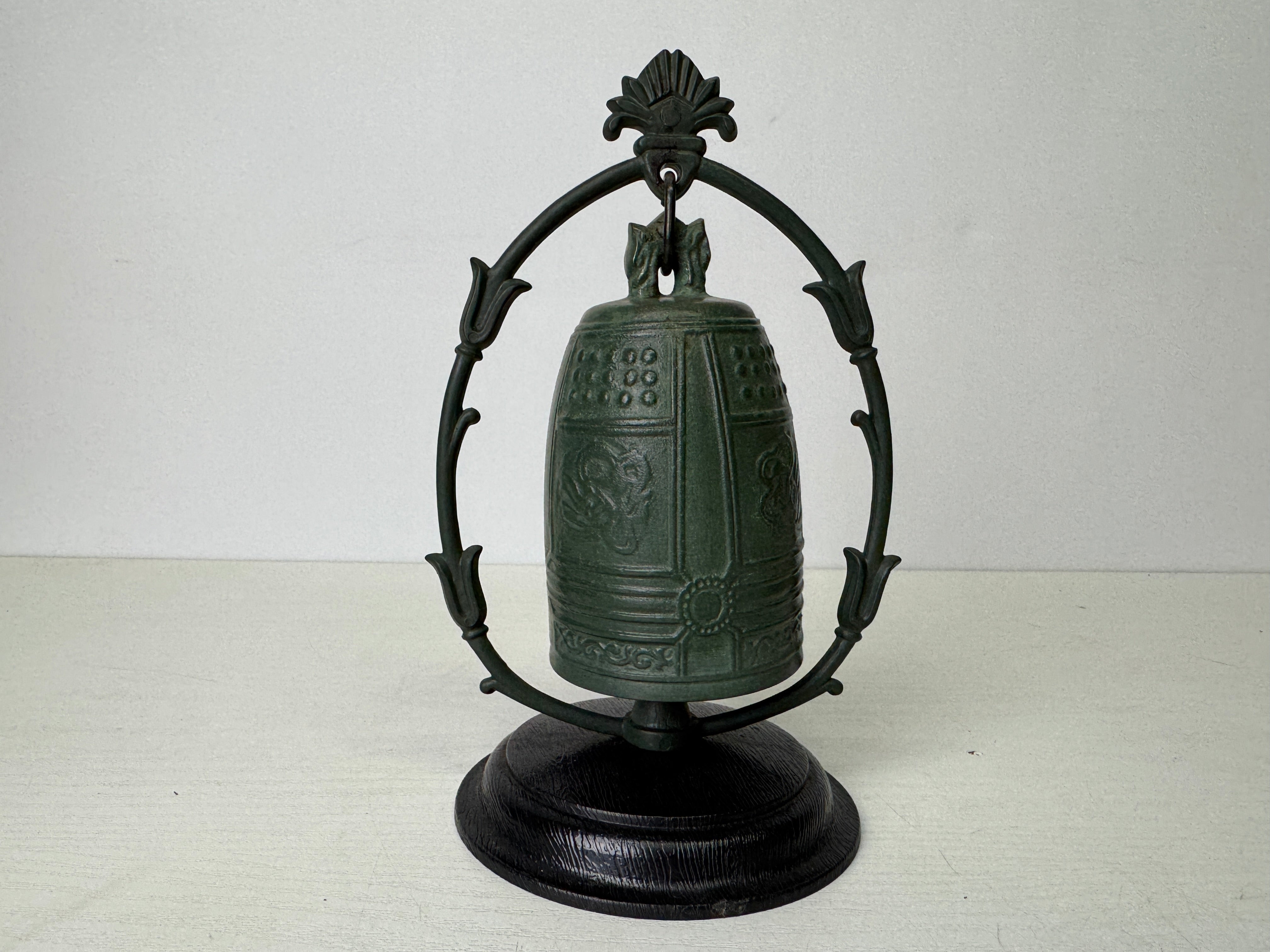 Y9383 Buddhist Altar Equipment metal small Bell Japan antique Buddhism ...