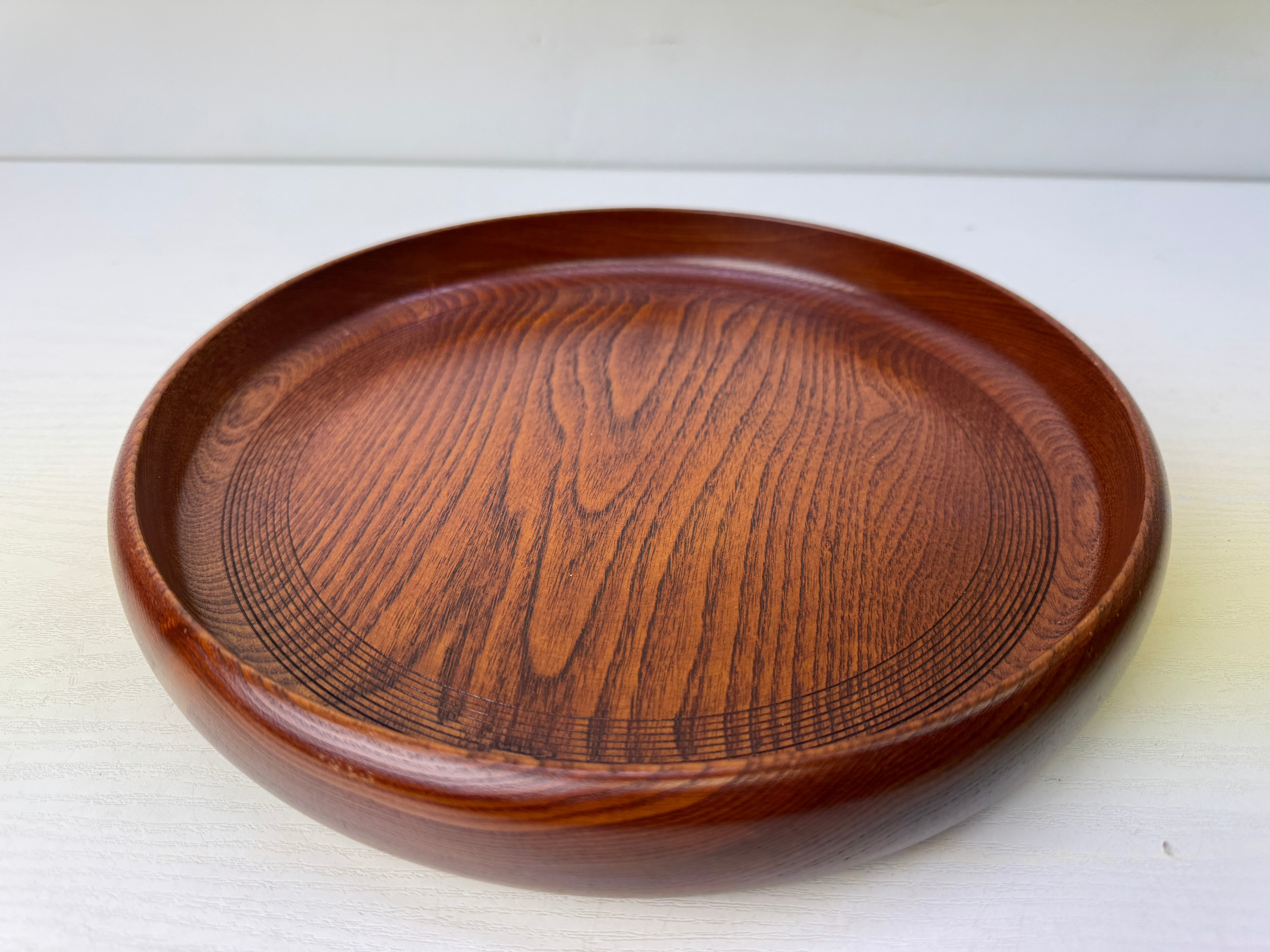 Y9816 TRAY Zelkova wood wooden Obon ozen Japan antique kitchen table p ...