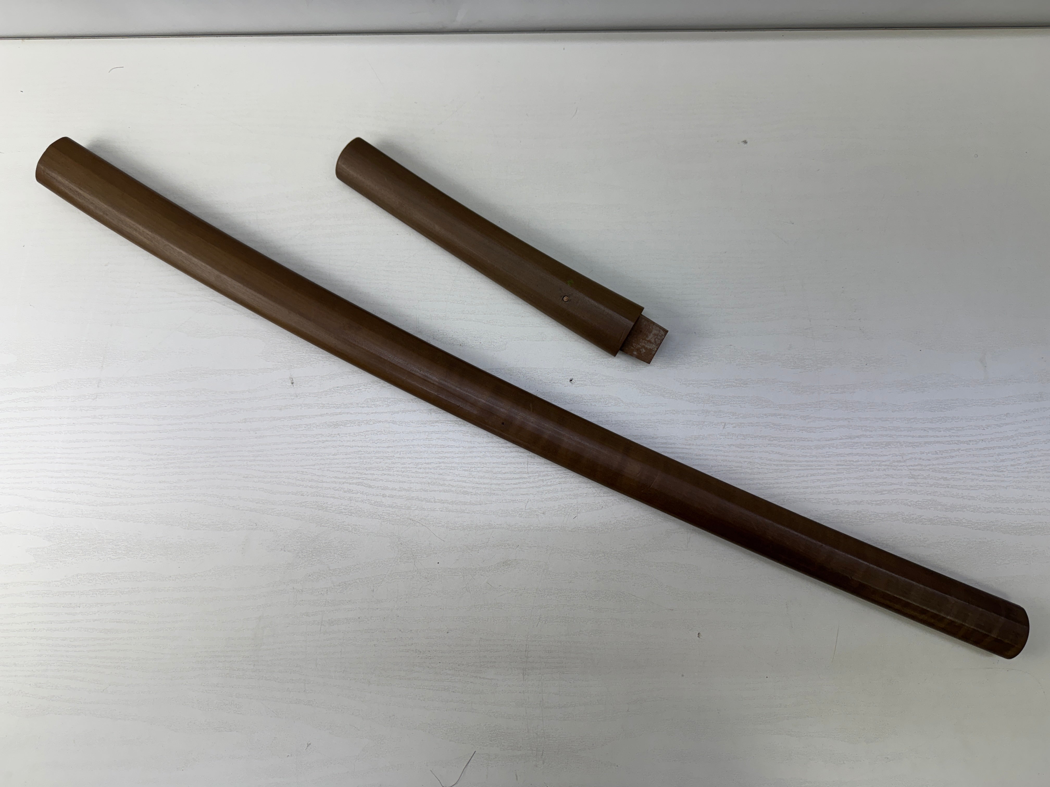 Y9856 SAYA white scabbard sheath Japan antique samurai katana koshirae ...