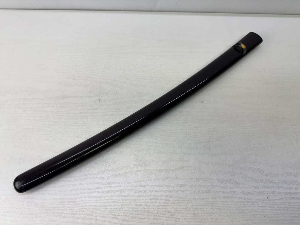 Y9886 SAYA black lacquer Wakizashi sheath Japan antique samurai katana ...