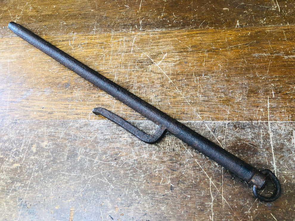 Y3415 JITTE Iron arms police Edo Japan traditional weapon samurai kata ...