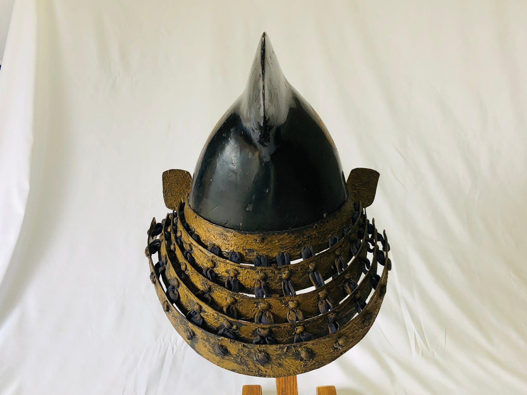 Y4906 KABUTO Samurai helmet Eboshi type iron lacquer Japanese antique ...