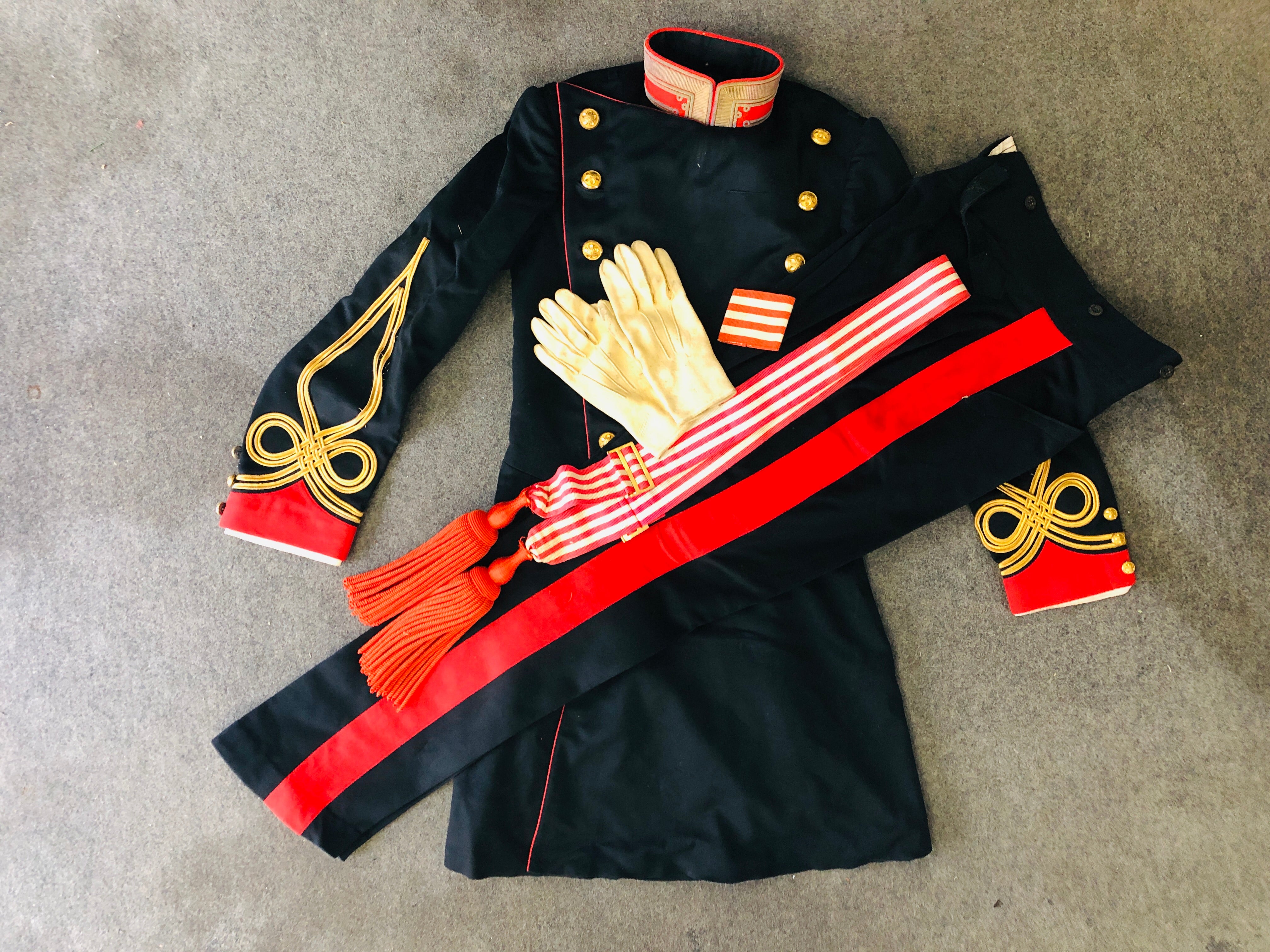 Y6246 [VIDEO] Imperial Japan Army Court Dress gloves decorative sash J ...