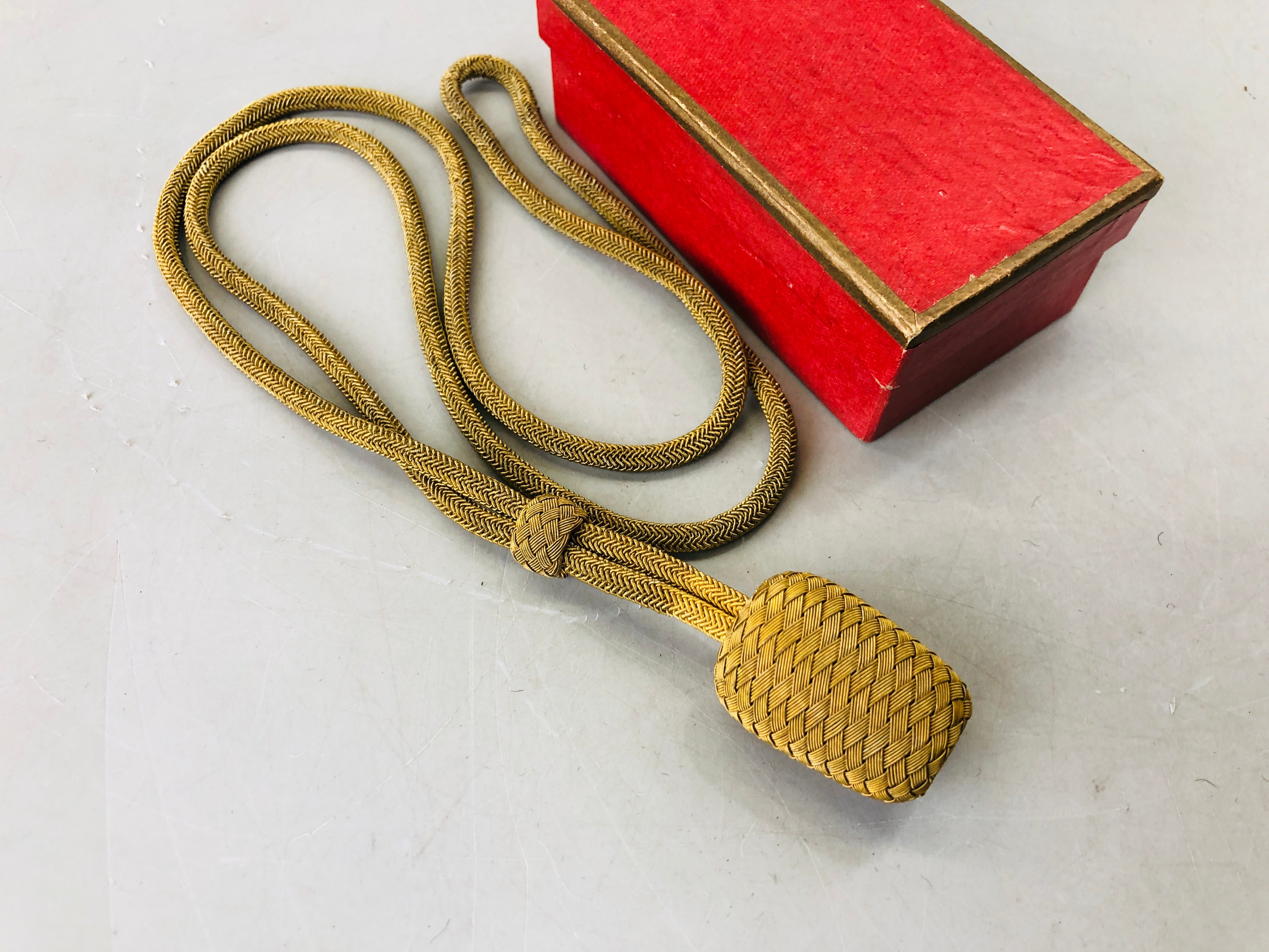 Y6252 [VIDEO] Imperial Japan Army Decorative string military box Japan ...