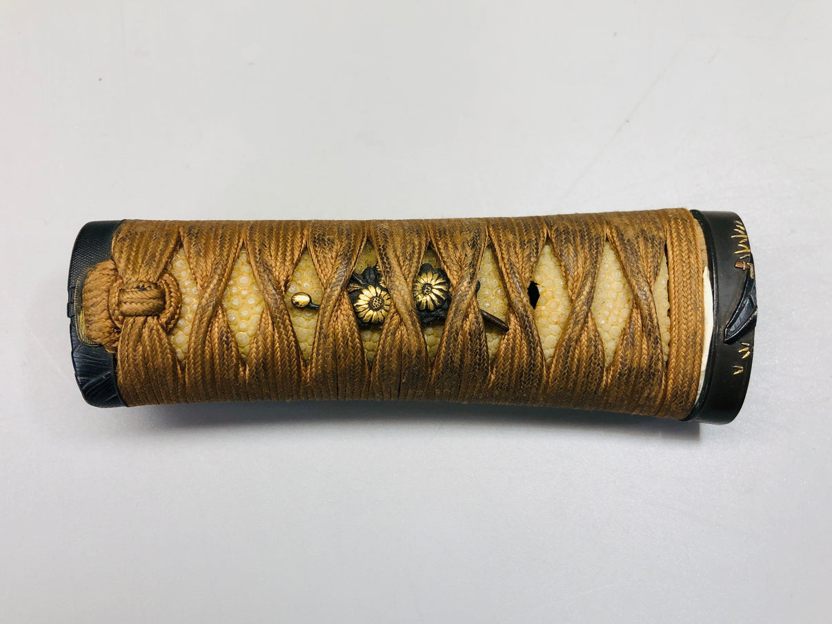 Y6326 [VIDEO] MENUKI katana Japanese sword fittings Japan antique samu ...