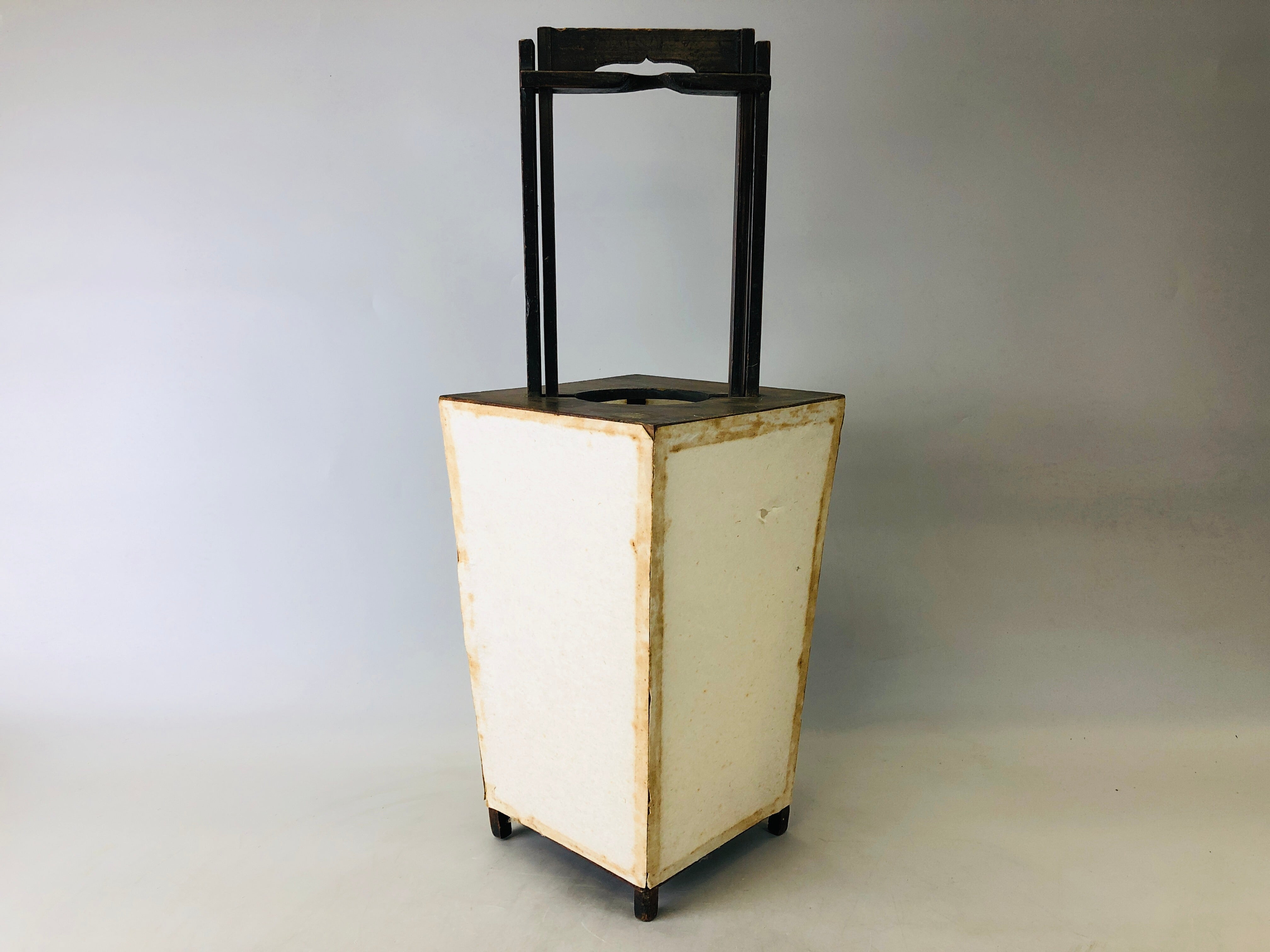 Y6711 [VIDEO] ANDON wood Lantern portable lamp light Japan antique vin ...